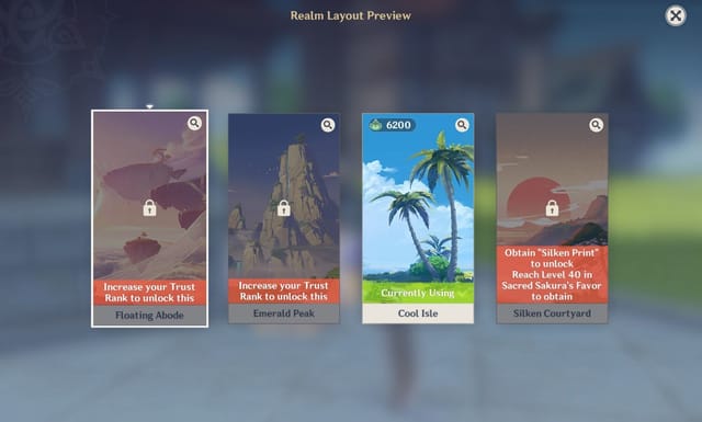 Genshin Impact Teapot Realm: Best layouts and how to switch