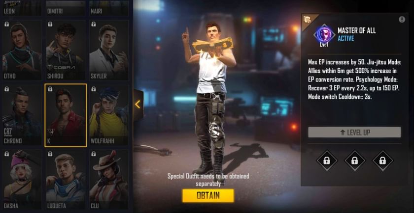 5 best active character abilities in Garena Free Fire (December 2021)