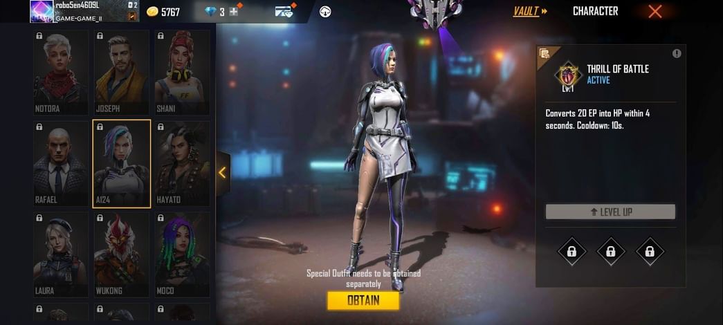 Full list of Garena Free Fire characters with active abilities (2021)
