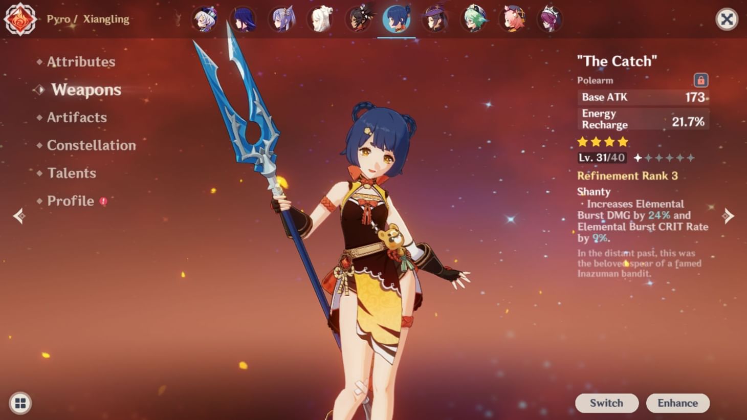 Genshin Impact Xiangling build guide: Best artifacts, weapons, and more