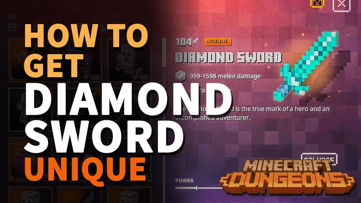 Where to get a diamond sword in Minecraft Dungeons
