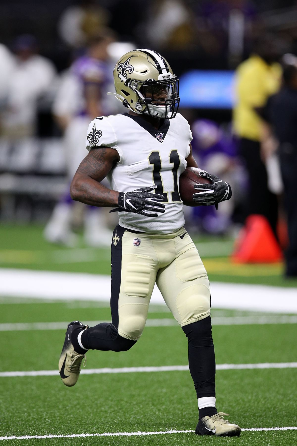 Why did Saints WR Deonte Harris receive a 3-game suspension?