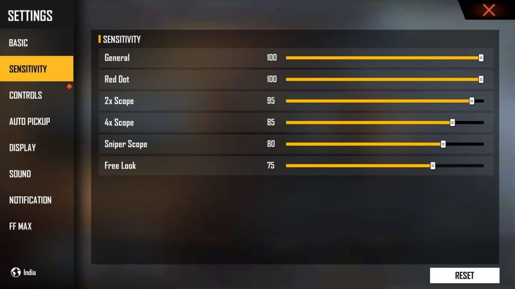 Best Free Fire MAX settings for one-tap headshots (2022)