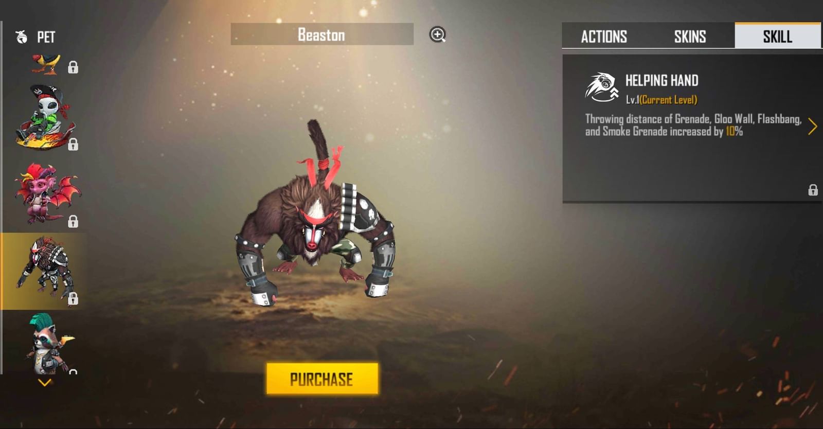 List of all Garena Free Fire pets that were released in 2021