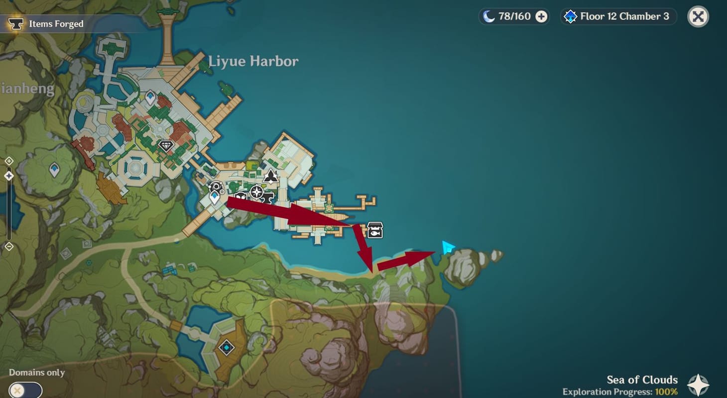 Genshin Impact Pufferfish locations and fishing routes