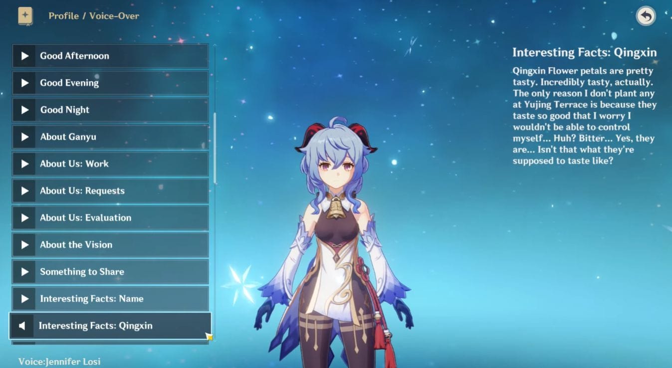 Ganyu in Genshin Impact: Birthday, voice actors and interesting facts