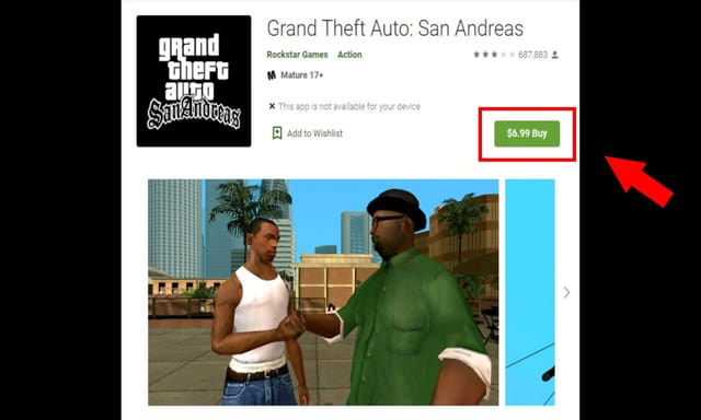 How to install GTA San Andreas with the Google Play app