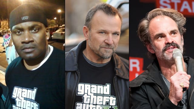 Who are the voice actors for the GTA 5 protagonists?