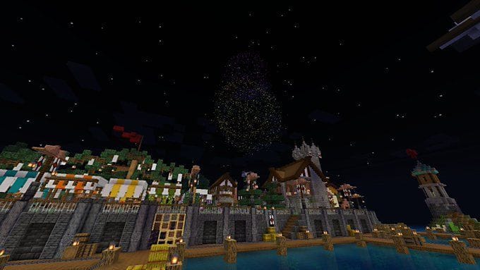 How to add patterns to fireworks in Minecraft