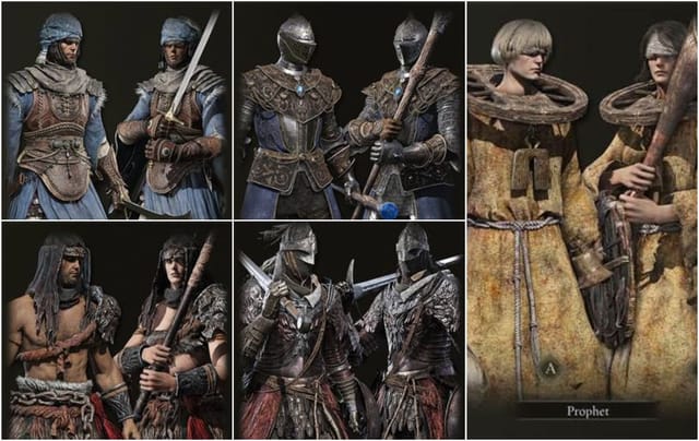 All confirmed classes in Elden Ring so far