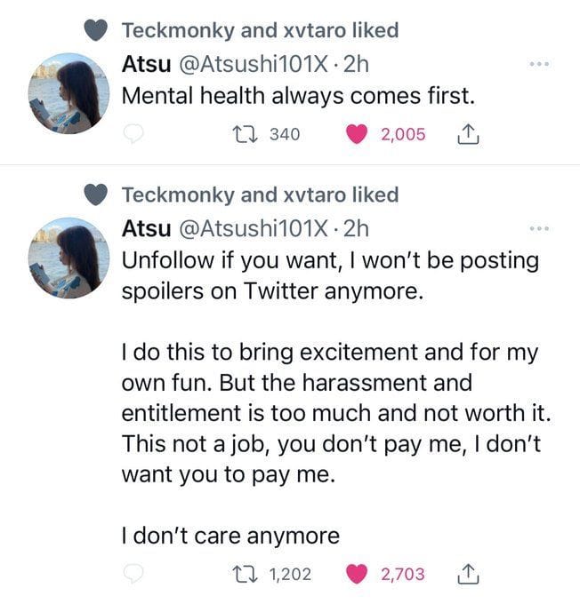 My Hero Academia leaker Atsu deactivates Twitter account due to controversy