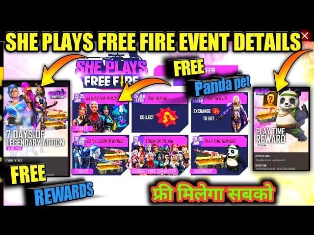 Free Fire Login Event for January 2022: Full list of rewards revealed