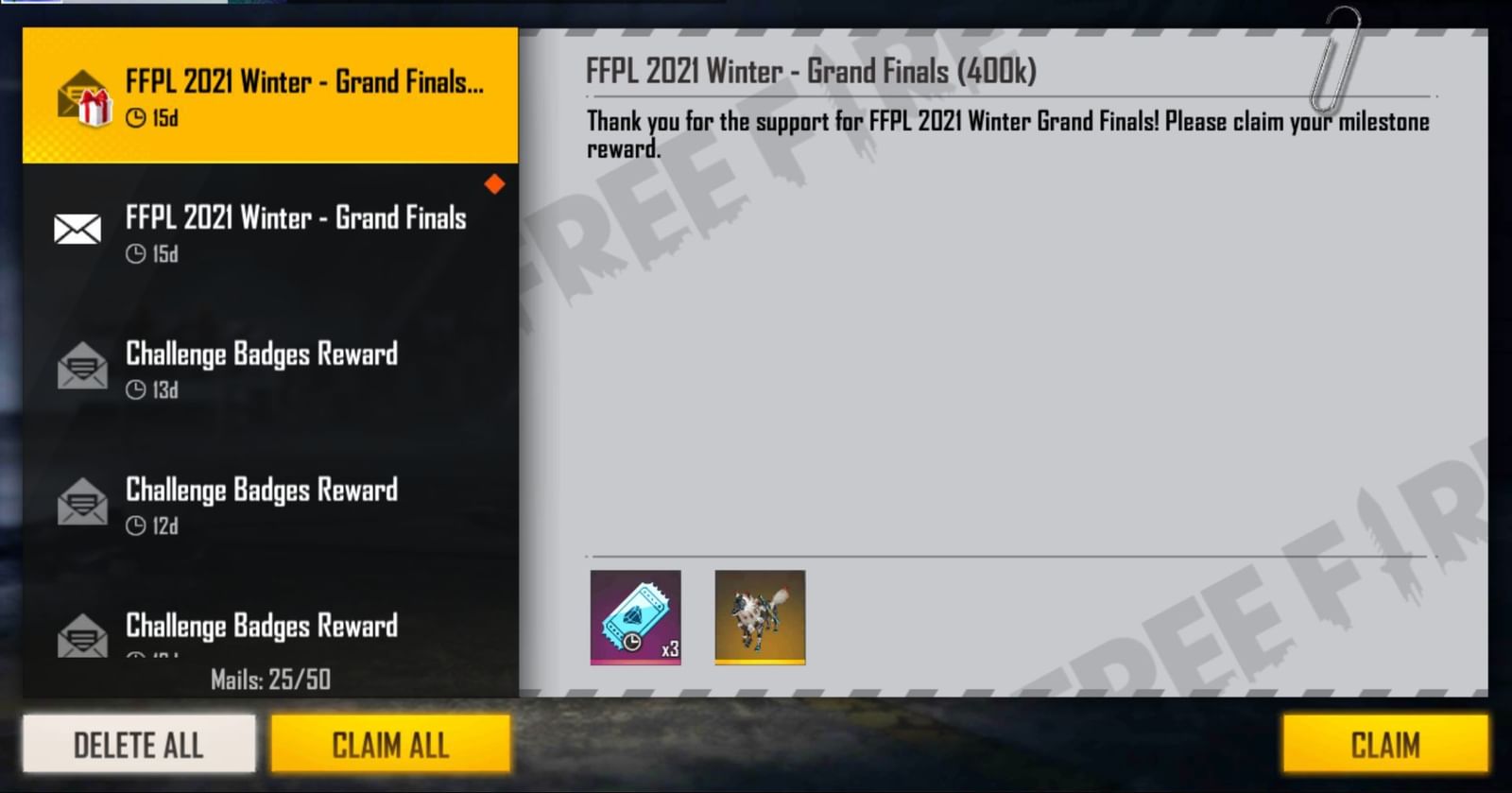 5 best redeem code rewards to have ever released in Free Fire MAX