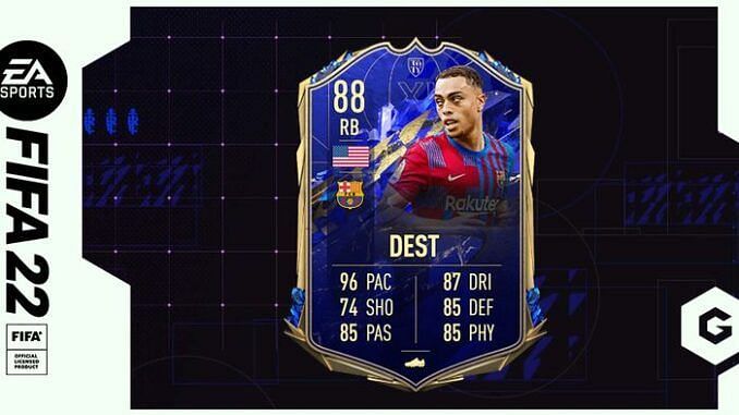 Fifa 22 Ultimate Team Sbc How To Get Player Moments Sergiño Dest Card