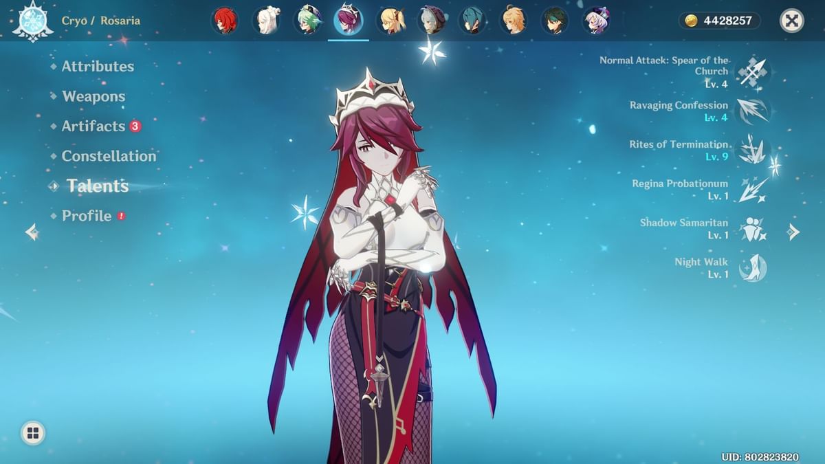 Rosaria build guide for Genshin Impact: Best artifacts, stats priority ...