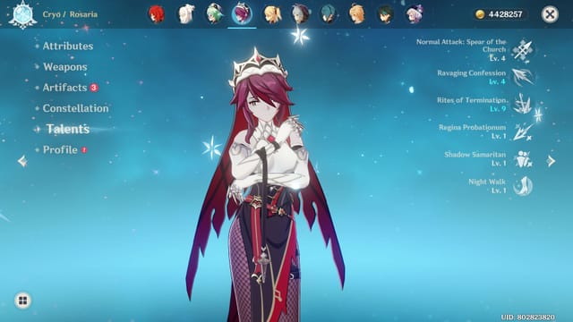 Rosaria build guide for Genshin Impact: Best artifacts, stats priority ...