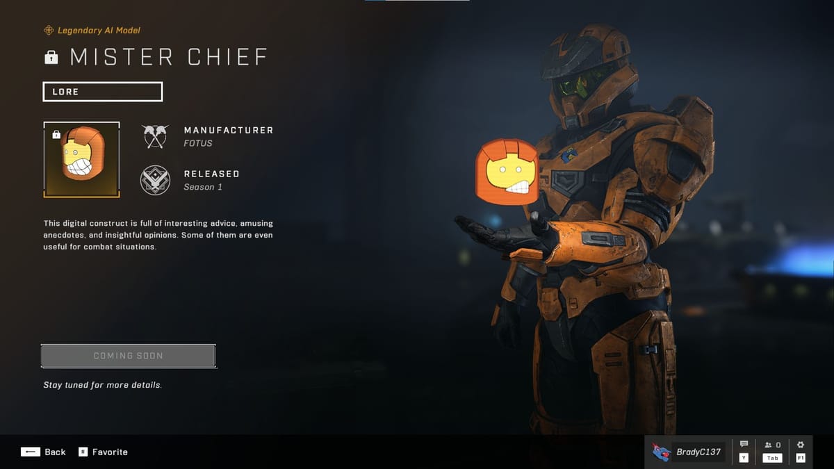 How to get the Mister Chief items in Halo Infinite