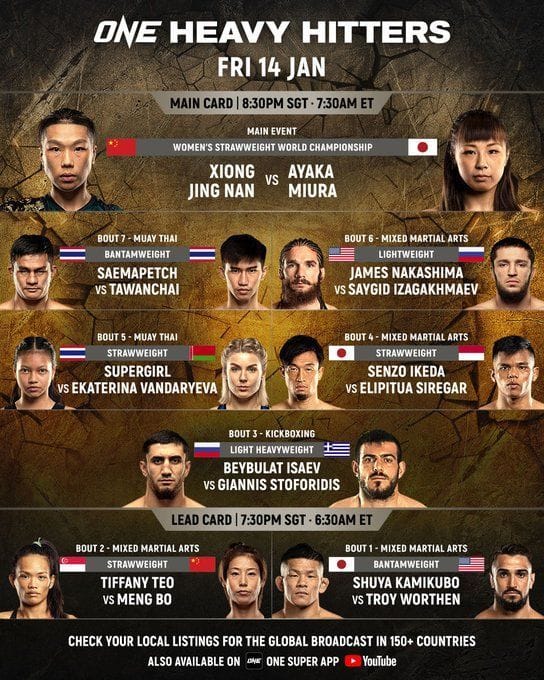Watch: A different look at ONE Championship: Heavy Hitters' new co-main ...
