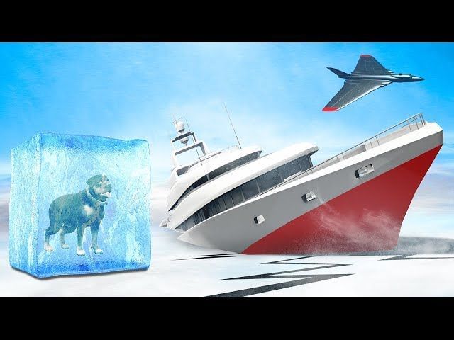 Streamer survives an ice age in GTA 5 using mods