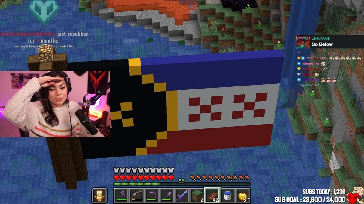Minecraft streamer Ph1LzA's wife Kristen joins Dream SMP for a day