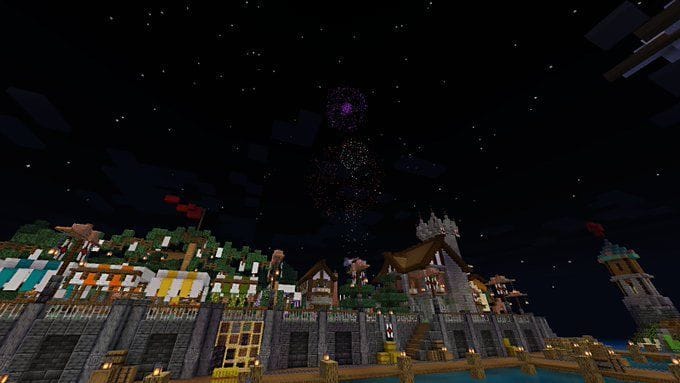 How to add patterns to fireworks in Minecraft