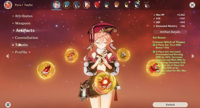 Best Genshin Impact Yanfei build: Recommended Artifacts, and weapons ...