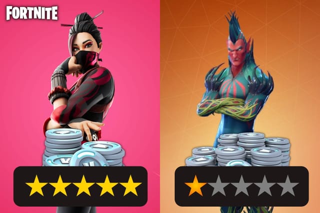 3 Fortnite Skins that were overpriced and 3 underpriced