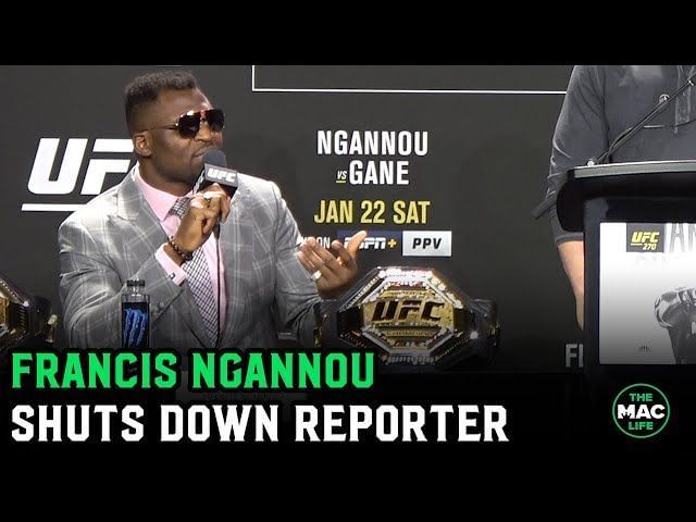 UFC 270 Francis Ngannou Shuts Down Reporter Who Misquotes Him To Ciryl Gane Ahead Of UFC 270 ufc-270-francis-ngannou-shuts-down-reporter-who-misquotes-him-to-ciryl-gane-ahead-of-ufc-270