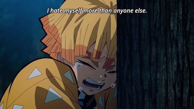 Why is Zenitsu so scared in Demon Slayer?