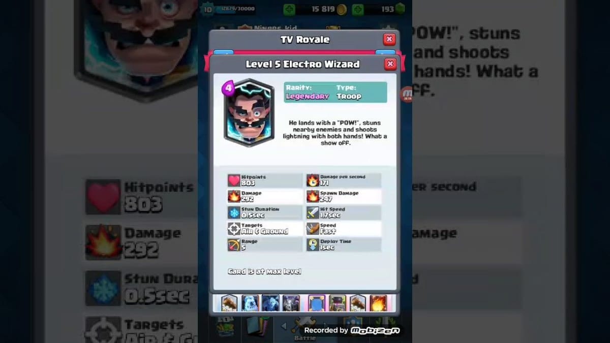 Clash Royale Electro wizard: All you need to know
