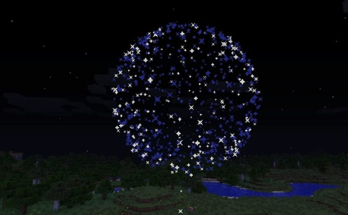 How to add patterns to fireworks in Minecraft