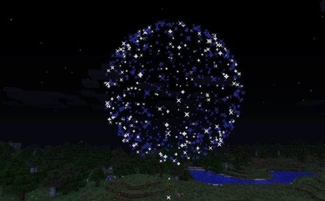 How to add patterns to fireworks in Minecraft