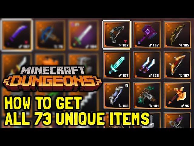 Top 5 rarest things in Minecraft Dungeons
