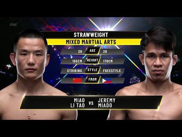 Watch: ONE Championship strawweight Jeremy Miado's iconic knockout of ...