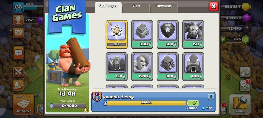 Clash of Clans Clan Games game mode