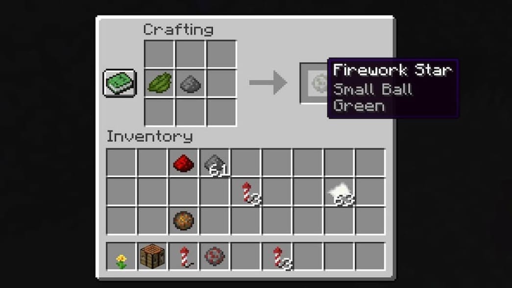 How to add patterns to fireworks in Minecraft