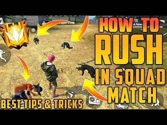 Top 5 tips to keep in mind when rushing as a Free Fire squad