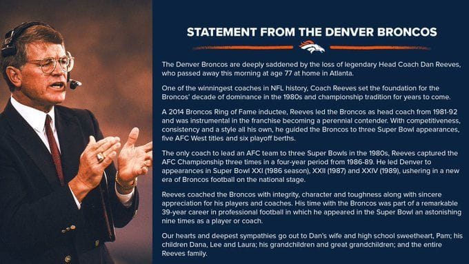 How many times did Dan Reeves go to the Super Bowl?