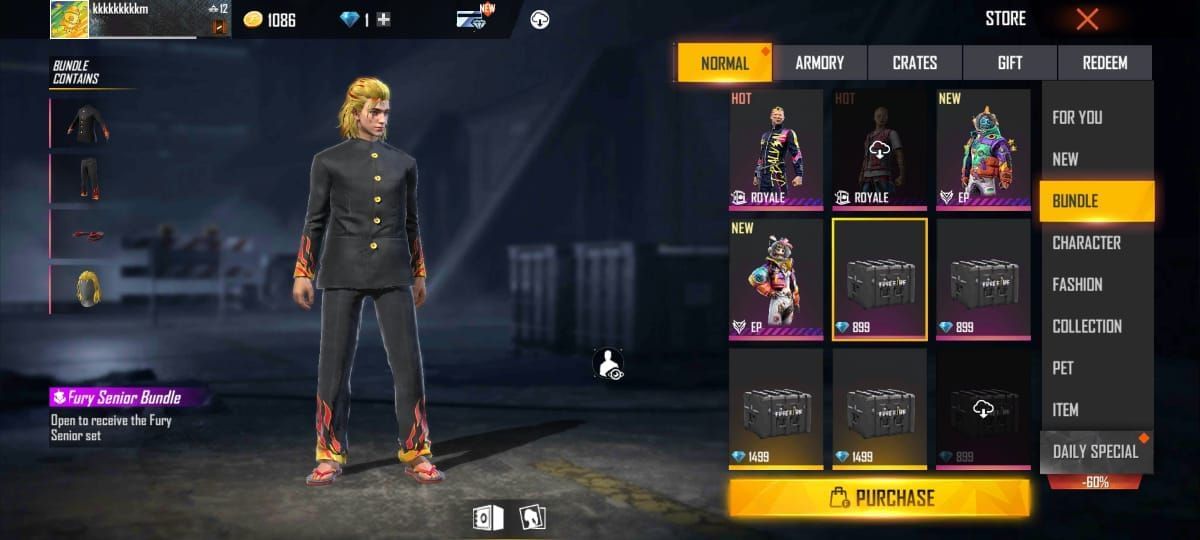 Top 5 legendary Free Fire bundles after OB32 update