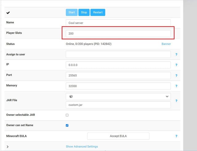 How to increase playercount limit on a Minecraft server?