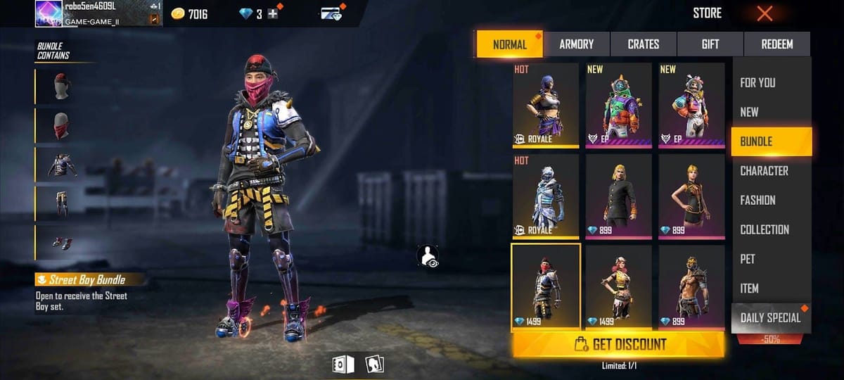 5 best Free Fire bundles to get from store in 2022