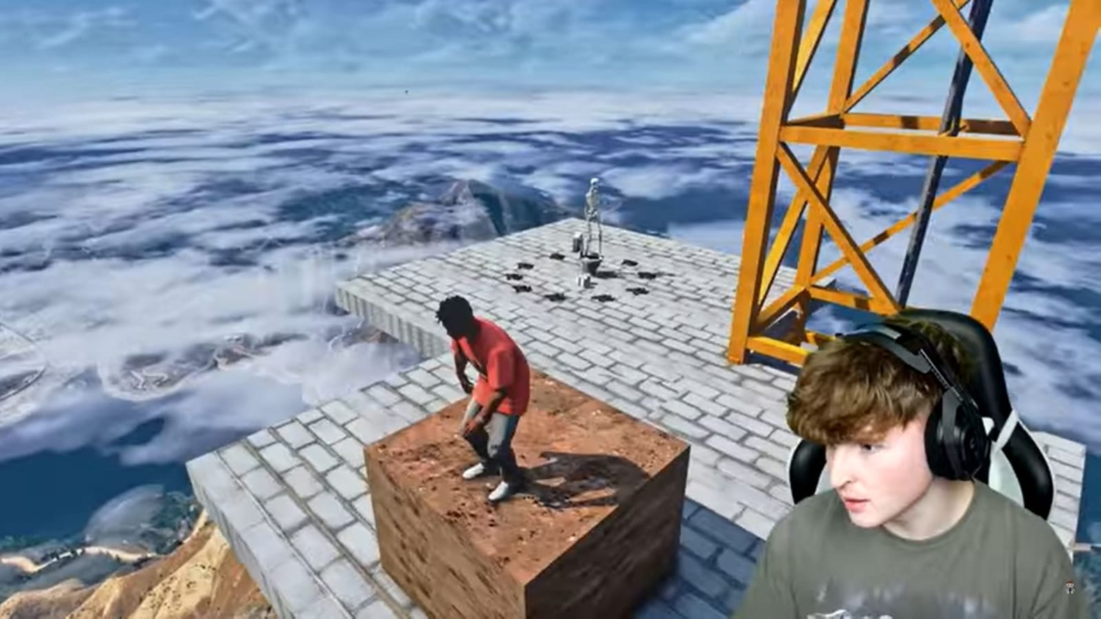 GTA 5 streamer Caylus finds a ladder to heaven in the game using mods