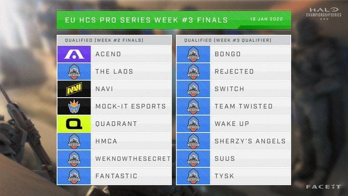 Halo Championship Series (HCS) North America Pro Series 3: teams, start ...