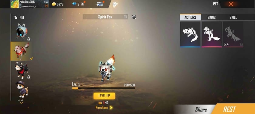 50 best Free Fire pet names in November 2022