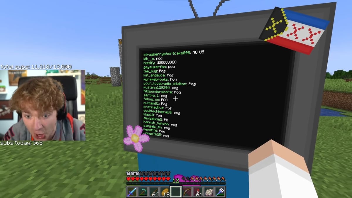 Minecraft star TommyInnit brings stream chat into the game with a mod