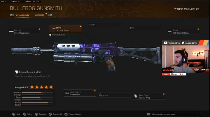 Warzone pro Booya shows off overpowered Bullfrog loadout for Rebirth Island