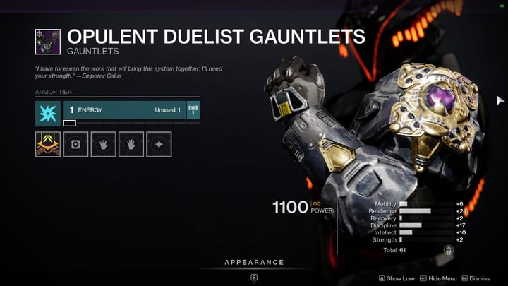 Xur is selling high stat Opulent armor in Destiny 2 right now