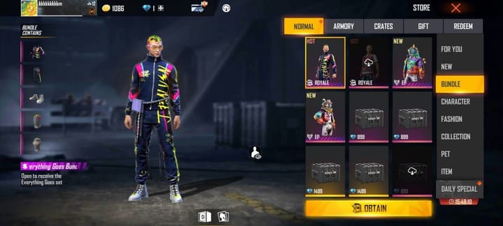 Top 5 legendary Free Fire bundles after OB32 update