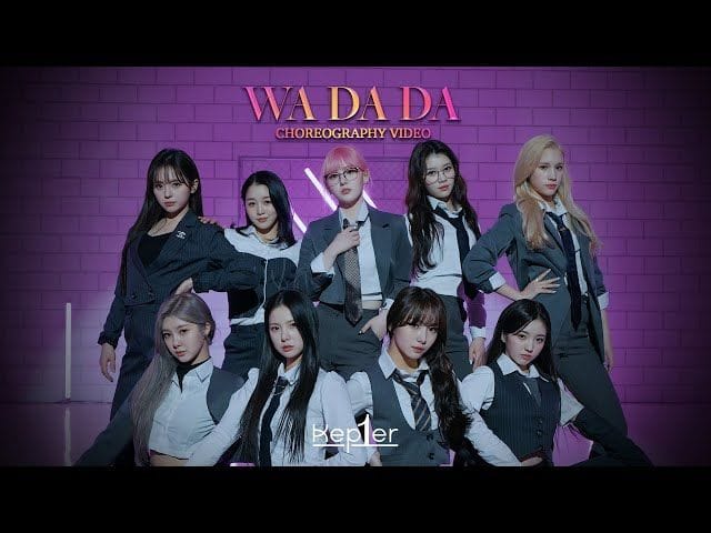 Kep1er suited up in a new video for WA DA DA