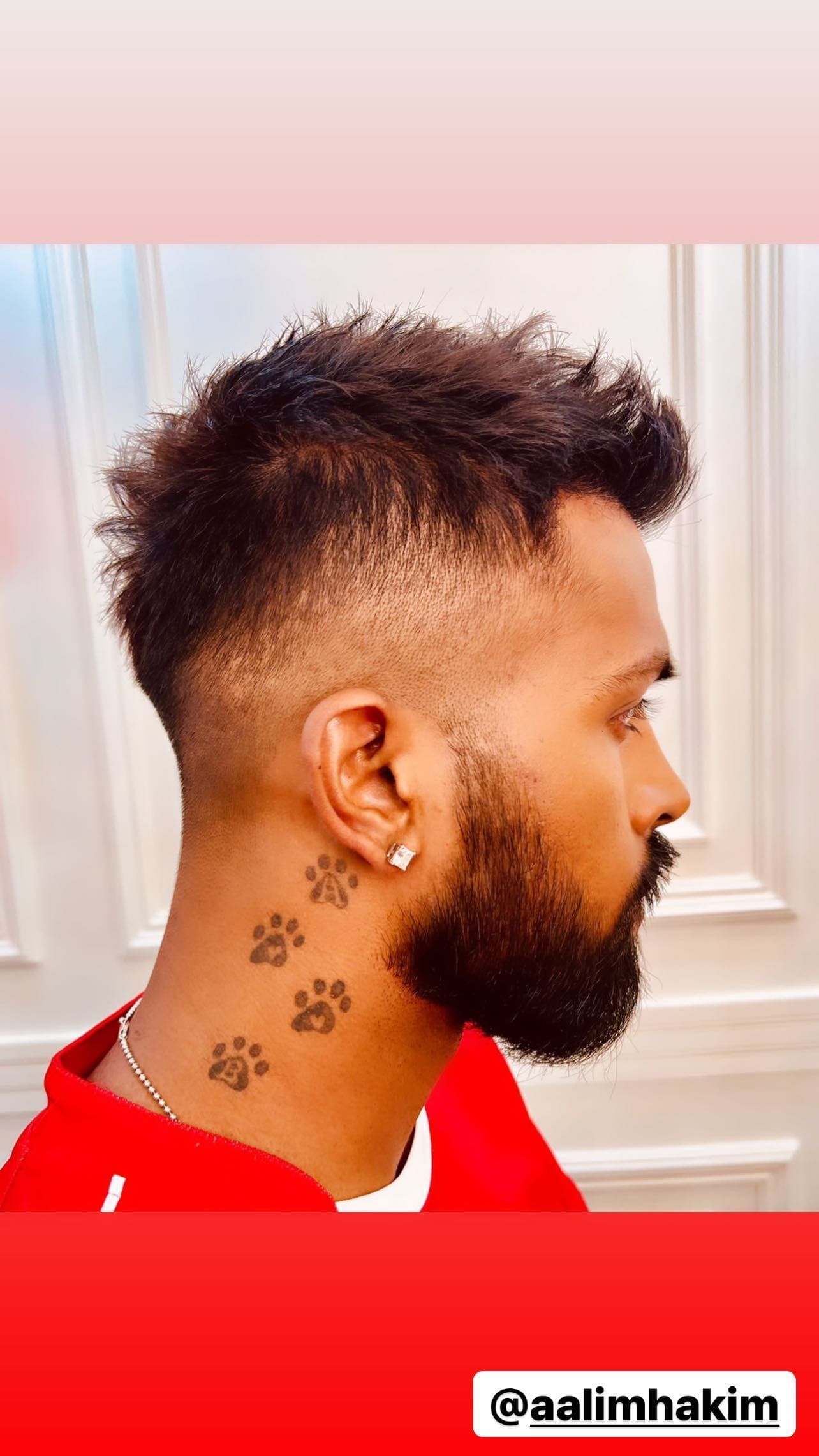 Hardik Pandya flaunts his new hairstyle